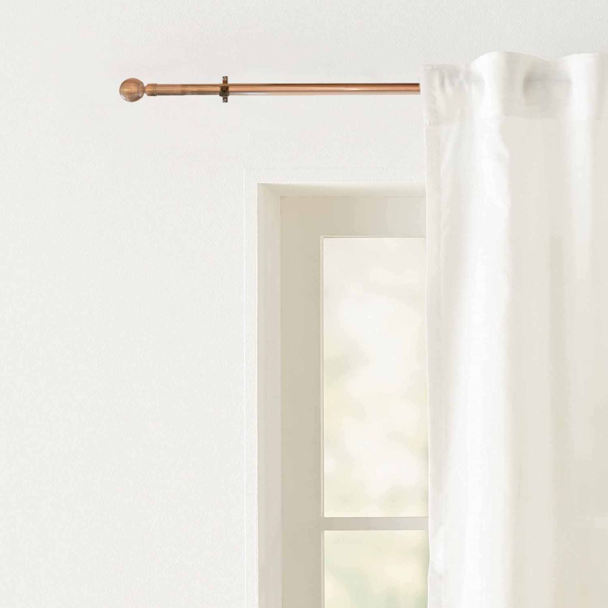 AGRL STAINLESS STEEL BRONZE BALL END CAP CURTAIN POLE