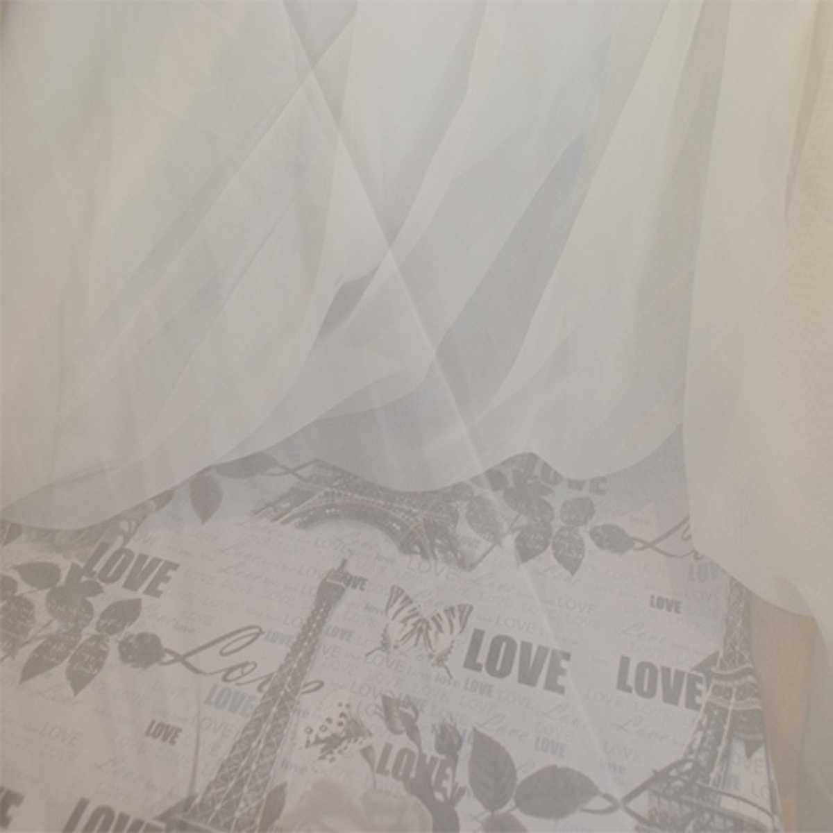 AGRL Duck White Misty Voile Sheer Curtains
